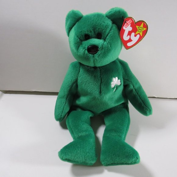 Ty | Toys | Erin Three Leaf Clover Bear 993 Vintage Ty Beanie Baby ...